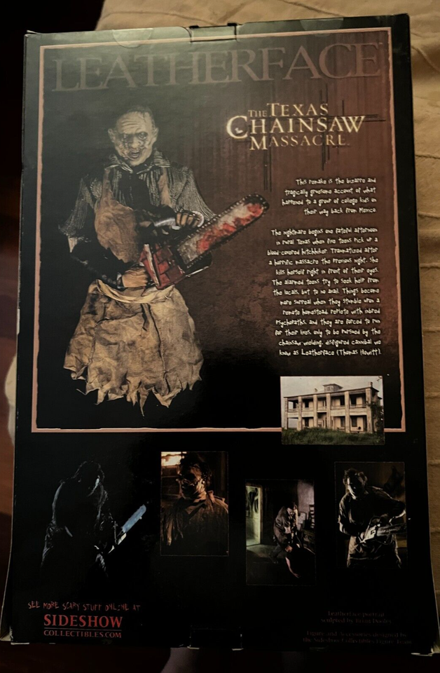 SIDESHOW LEATHERFACE EXCLUSIVE TEXAS CHAINSAW MASSACRE 1/6 12" #73071 ...