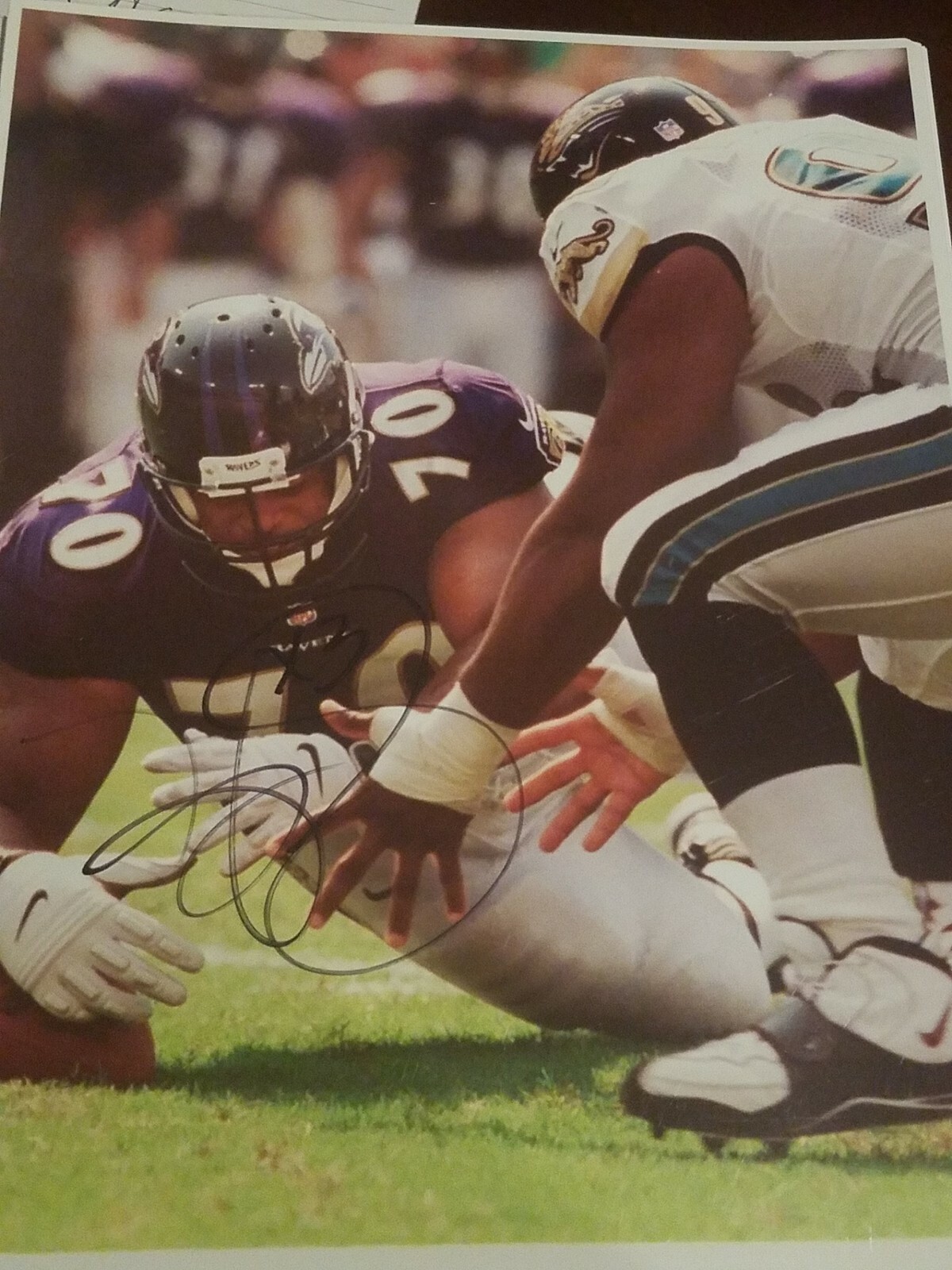 harry swayne signed 8x10 autographed photo picture baltimore ravens nfl ...