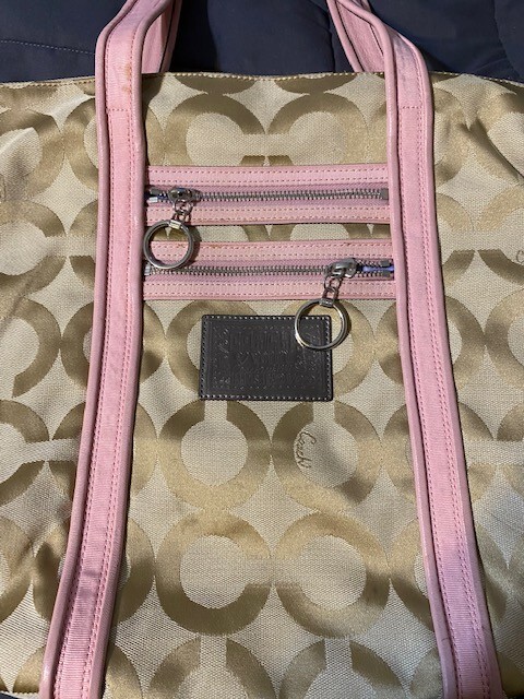 COACH POPPY OP ART GLAM TOTE CARRYALL STYLE 13826 HAN… - Gem