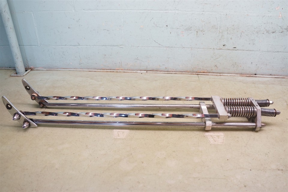 Twisted Chrome Chopper Front End Harley Triumph Springer Motorcycle ...