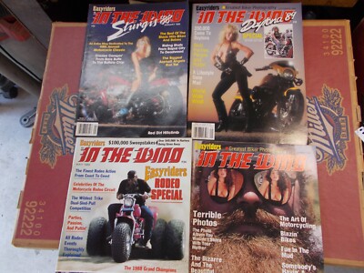 IN THE WIND MAGAZINE 1989 EASY RIDER COLLECTIBLE ISSUES 32 THRU 36 ...