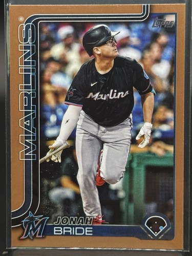 2025 Topps Series 2 Base Jonah Bride Miami Marlins #585 Gold /2025 | eBay