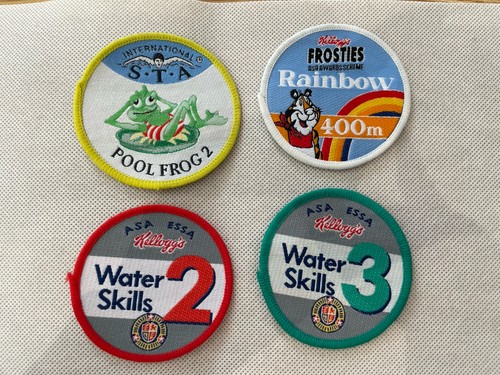 AMATEUR SWIMMING ASSOCIATION S.T.A. ASA ESSA CLOTH PATCH BADGE KELLOGGS ...