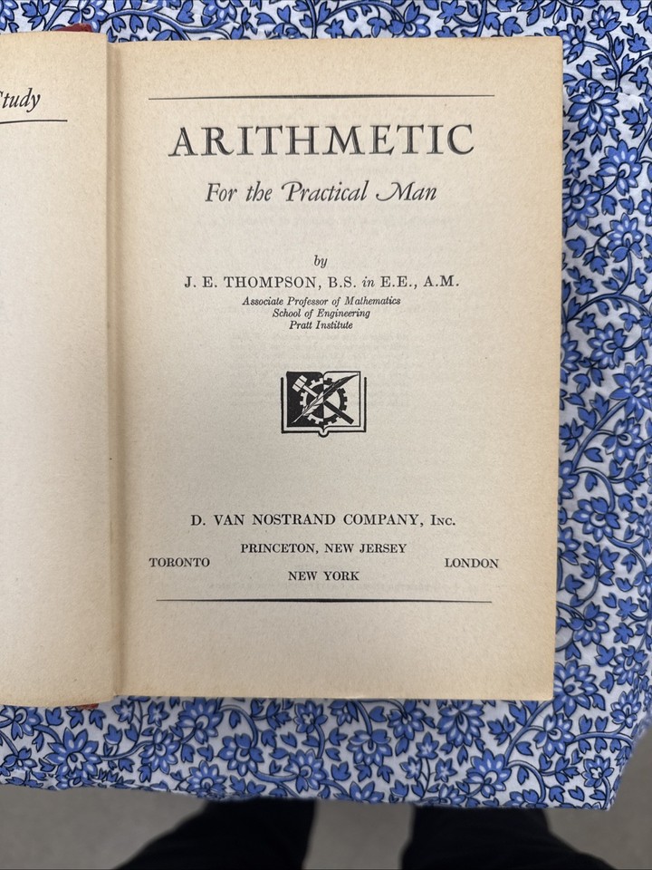 Calculus for the Practical Man by J.E. Thompson (1946, Hardcover) | eBay