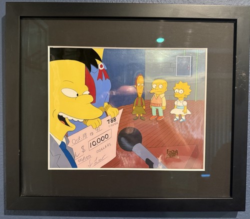 The Simpson S3 E1 ‘Mr. Lisa Goes to Washington’ Production Cel | eBay