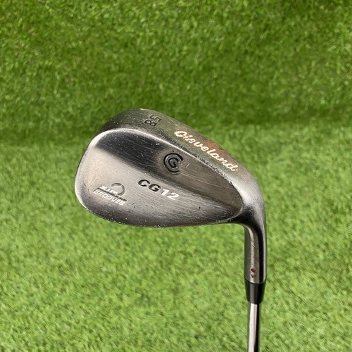 Cleveland CG12 Zip Grooves 58° Loft 12° Bounce Lob Wedge ⛳️ Steel Shaft ...