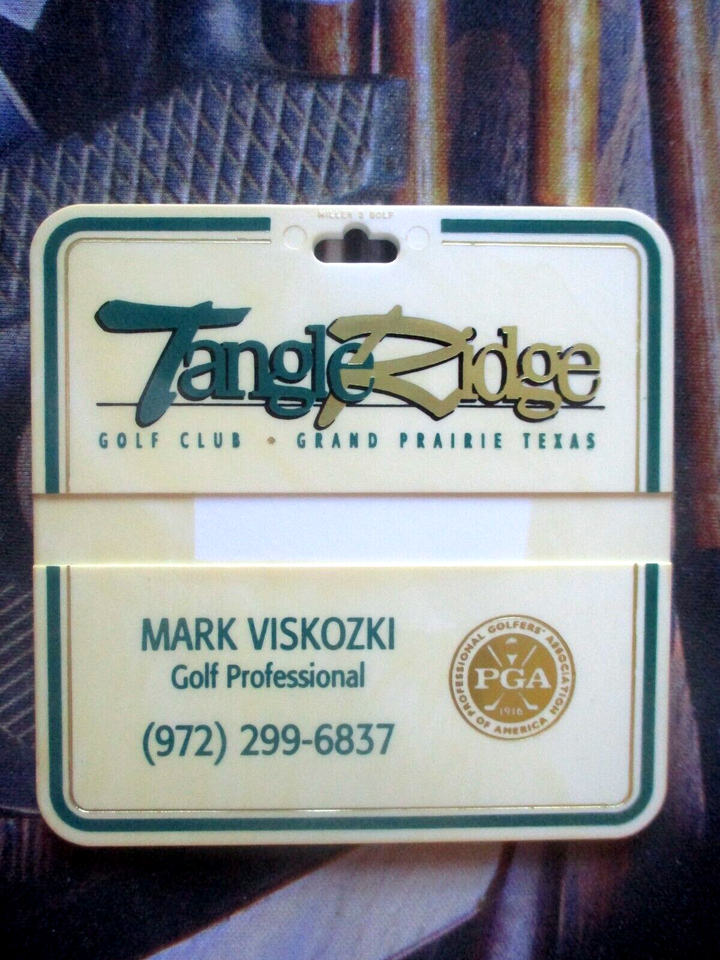 vtg - PGA Golf Bag Tag - TANGLE RIDGE GOLF CLUB gc - Grand Prairie TX ...