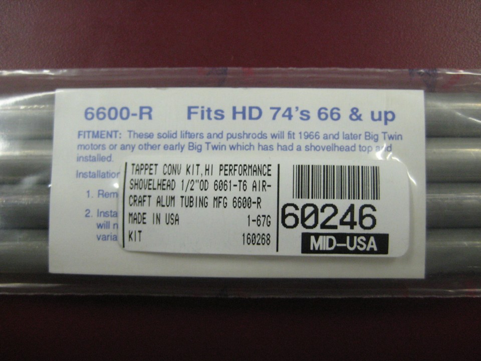 SHOVELHEAD SOLID LIFTER PUSHROD CONVERSION HARLEY TAPPET STROKER | eBay