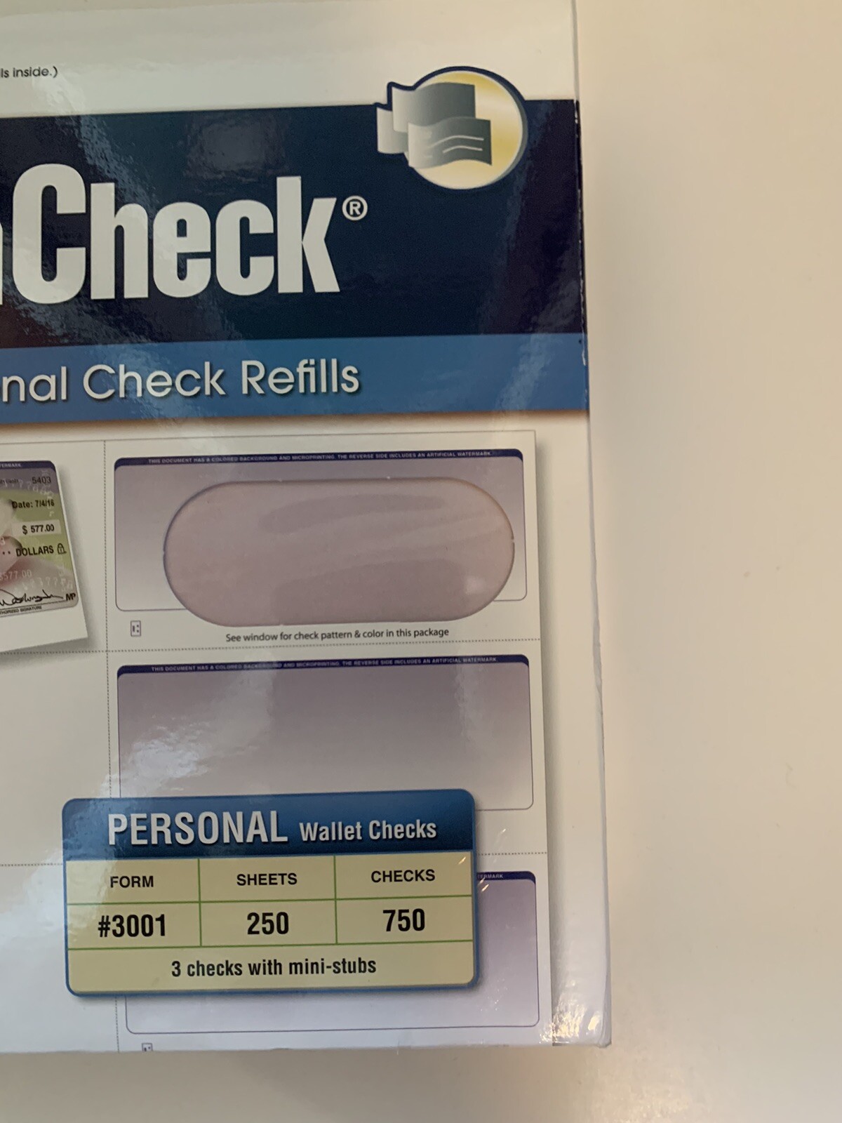 VersaCheck Secure Checks - 750 Blank Business or Personal 250 Sheets ...