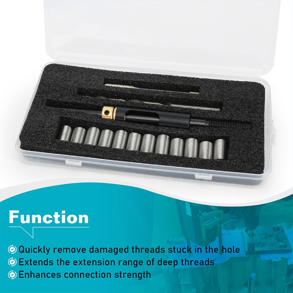 M11x1.5 Head Bolt Thread Repair Kit 35119S for Cadillac Honda Toyota GM ...