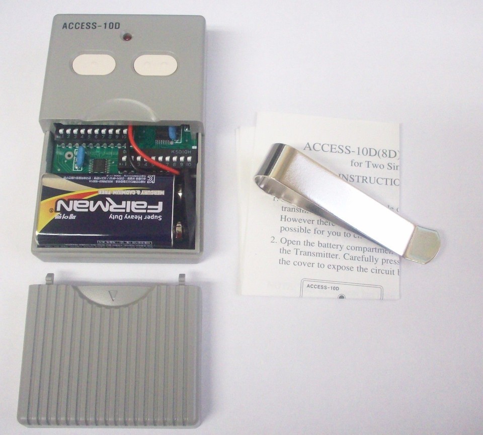 NEW Access-10D Garage Gate Door 2 Buttons Remote Control Opener 10 Pins ...