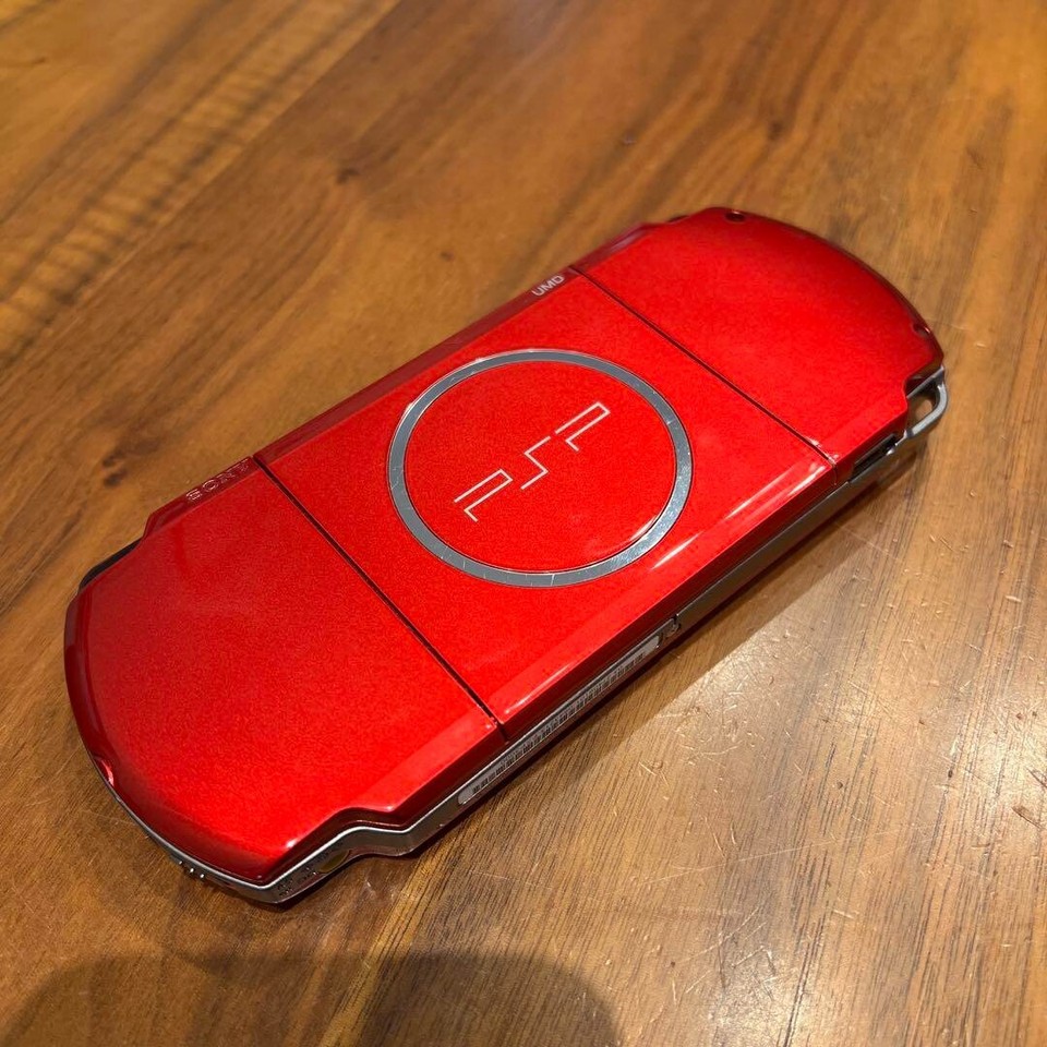 Sony PSP-3000 PSP 3000 Console Radiant Red Working Tested English ...