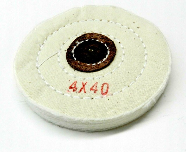 2 Muslin Buff Jewelry Polishing Buffing Wheel 4" X 40ply for Jewelers ...