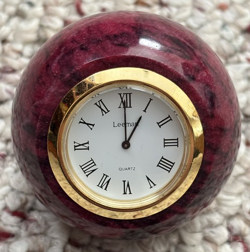 Leeman Clock Desk Top Marble CONSOL Energy coal mining | eBay