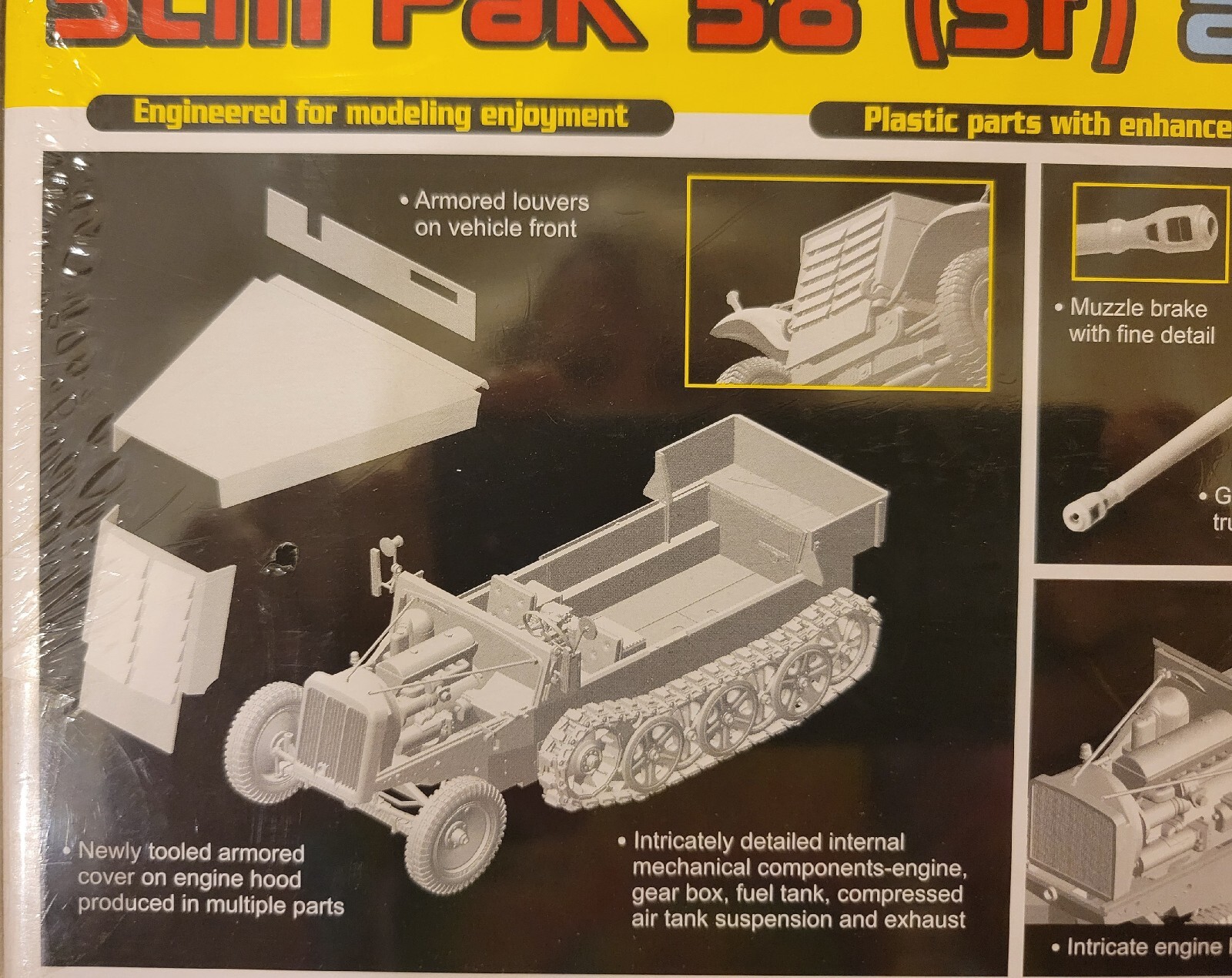 Dragon #6719 5 cm Pak 38 (sf) auf ZugKraftwagon It 1:35 Smart Kit | eBay