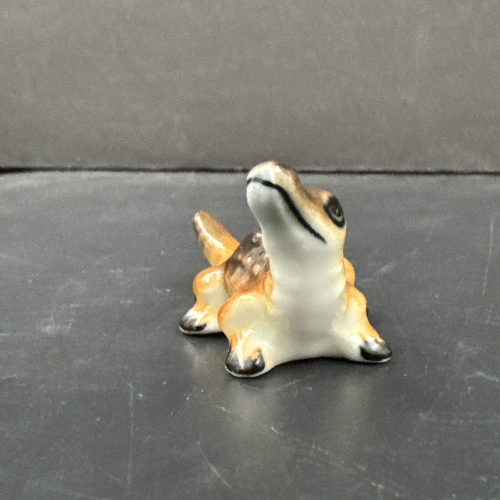 Vintage Miniature Ceramic Hand Painted Alligator Figure Decor Retro ...