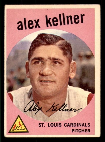 1959 Topps #101 Alex Kellner UER VG-EX Cardinals UER ID:391670 | eBay