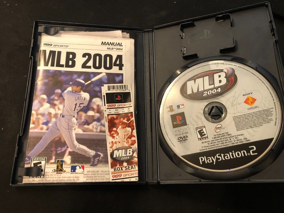 989 Sports MLB 2004 Sony PlayStation 2 PS2 Game No Manual TESTED ...