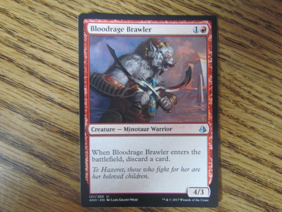 AMK UNC, Bloodrage Brawler x4 4x LP NM MTG | eBay