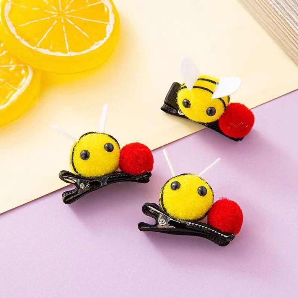 10pcs Bee 3D Cartoon Bee Hairpin Kawaii Headwear Gift Hair Hooks Female ...