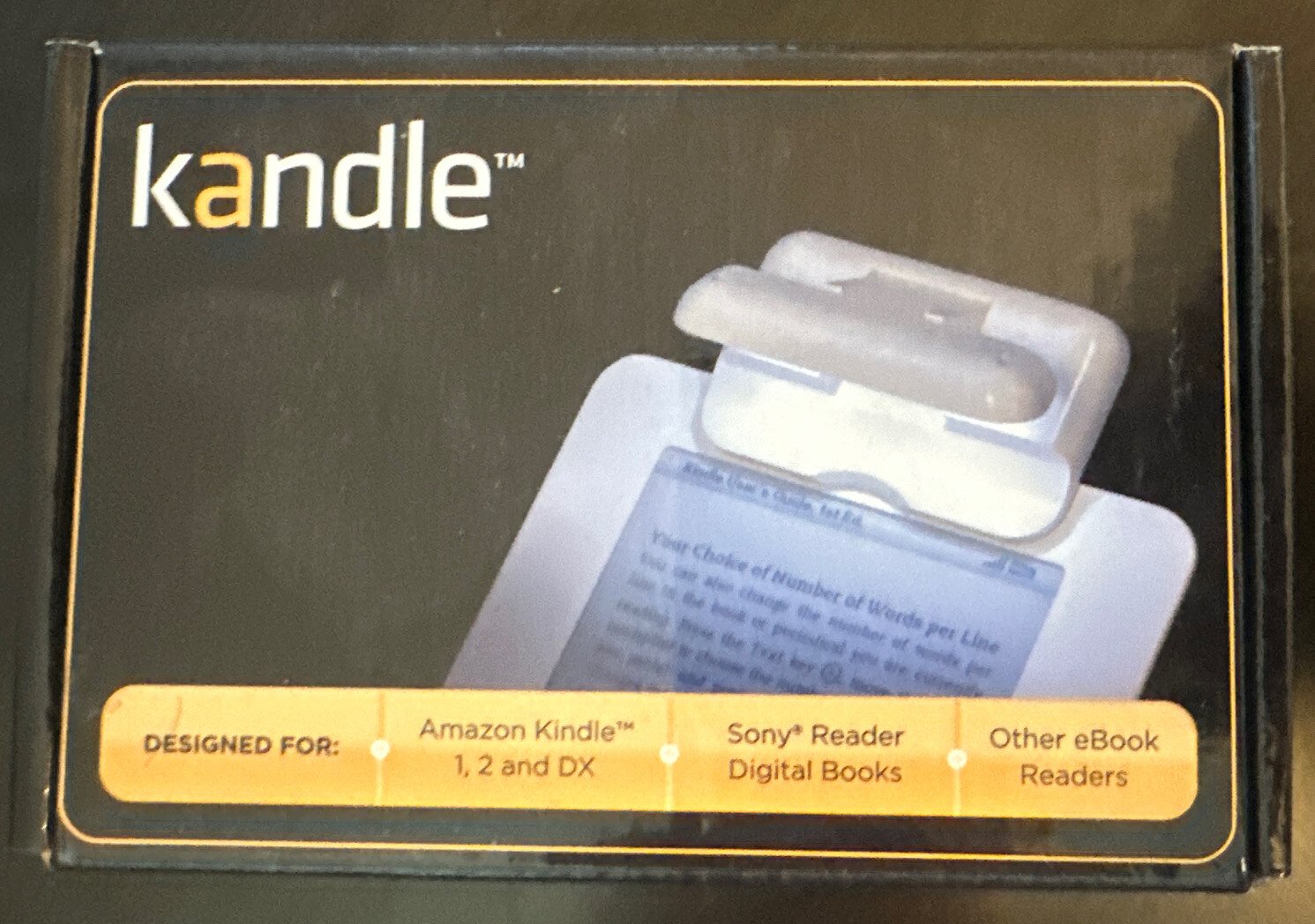 Kandle LED Reading Light Designed for Books and E-readers White With 5 ...