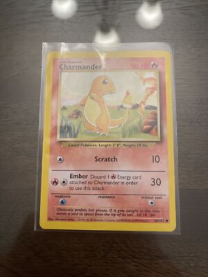Pokémon TCG Charmander Base Set 46/102 Regular Unlimited Common | eBay