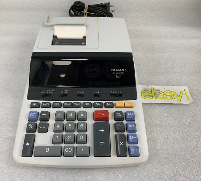 Sharp EL-2630PIII Printing Calculator 12 Digit UNIT ONLY FREE SHIPPING ...