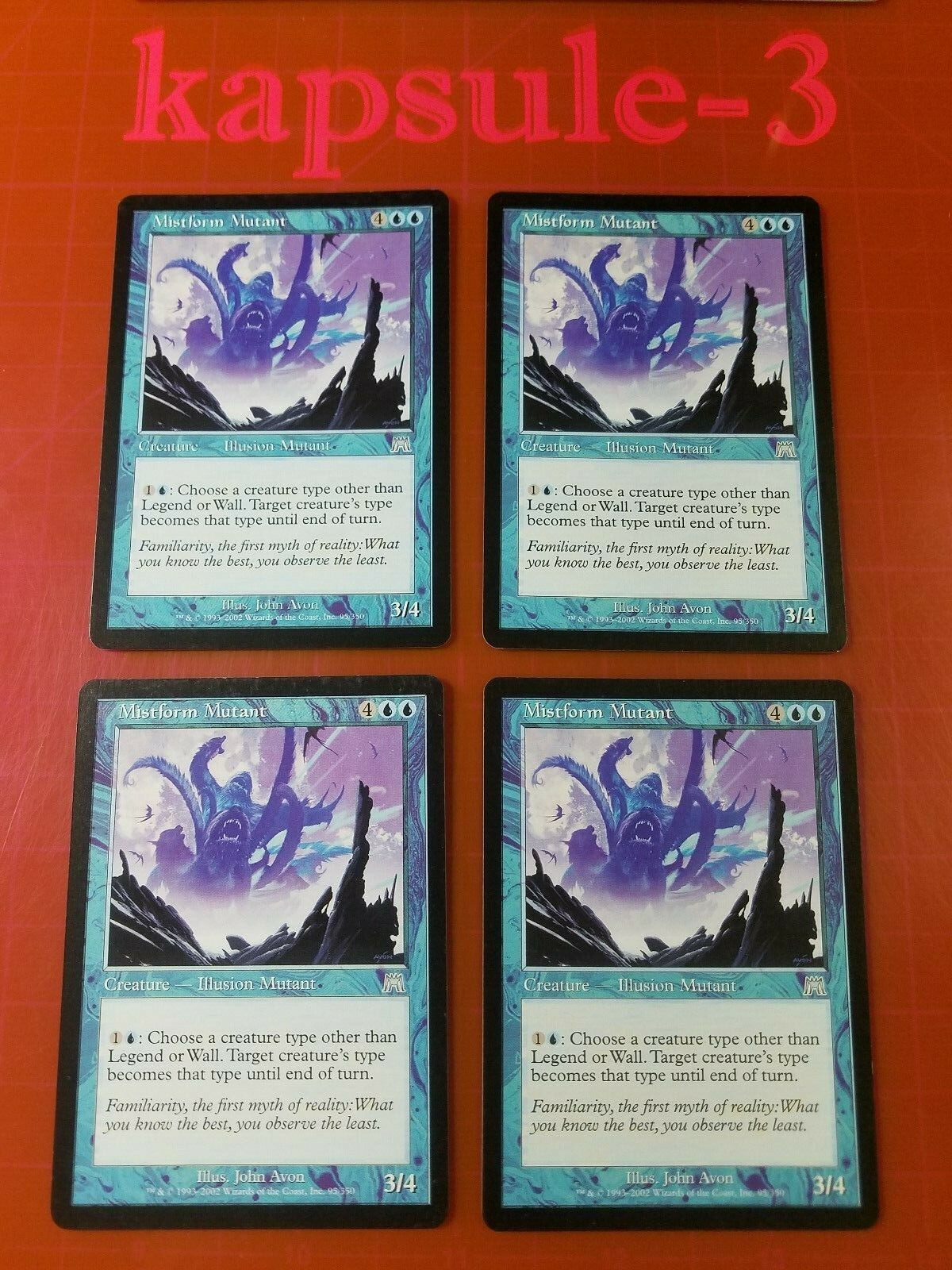 4x Mistform Mutant | Onslaught | MTG Magic The Gathering Cards | eBay