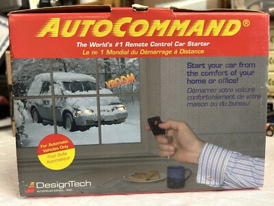 Remote Start Design Tech Auto Command Remote Control Car Starter New In ...