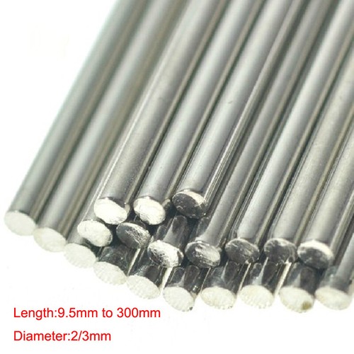 Stainless Steel or Iron Round Bar Rod Shaft 2/3mm Dia. 9.5mm 25mm 100mm ...