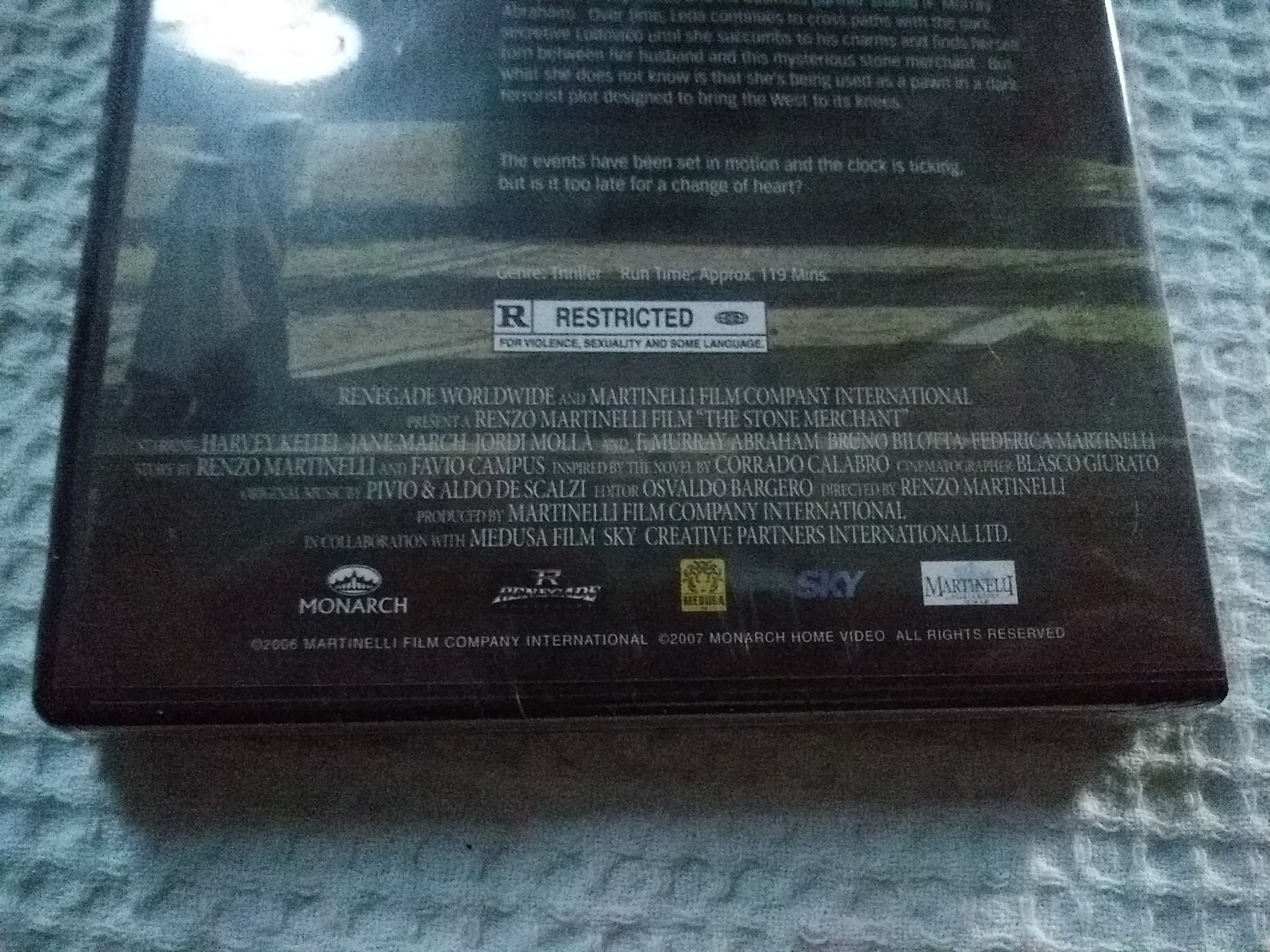 The Stone Merchant (DVD, 2006) Harvey Keitel/Jordi Molla NEW Sealed ...