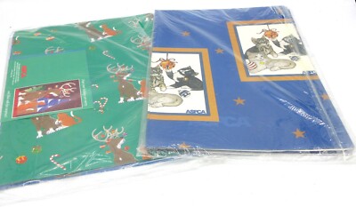 Vintage ASPCA Holiday Gift Wrap Sheets 2 Sealed Packs 8 Sheets Total 4 ...