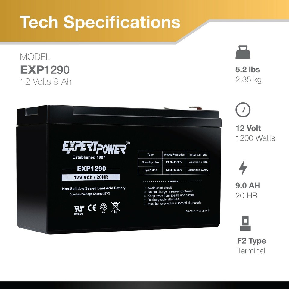 EXPERT POWER 12V 9AH Replacement Battery for APC BACK-UPS 600 BN600 | eBay