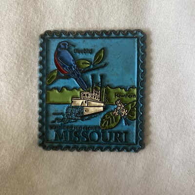 Vintage Missouri State Bird and Flower Stamp Magnet | eBay