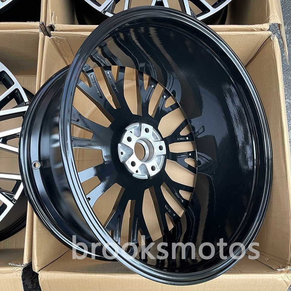 22" NEW BLACK STYLE WHEELS RIMS FITS 2016+ BMW G11 G12 7 SERIES 730 740 ...