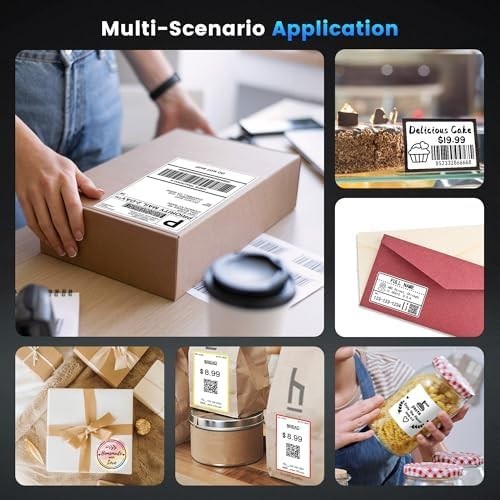 4X6 Thermal Label Printer Bluetooth+30 Shipping Labels for Royal Mail ...