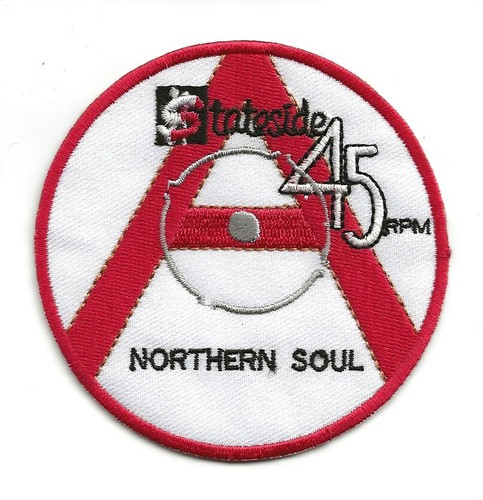 NORTHERN SOUL : STATESIDE 45RPM RECORD LABEL : Embroidered Iron Sew On ...