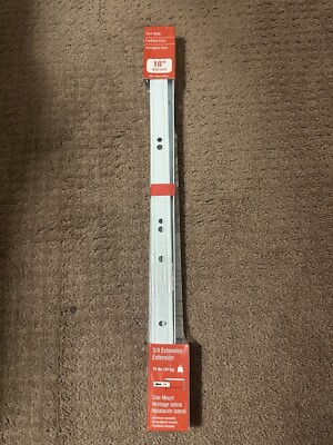 Richelieu Euro Slide 18" Side Mount Drawer Slide Pair White TU10230450 ...