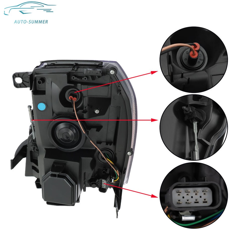 Driver&Passenger Side For 2007-2013 2014 Cadillac Escalade Headlights ...