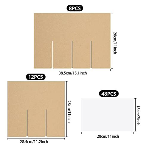 4 Sets Glass Packing Kits- Glass Dividers for Moving Boxes- Glassware ...