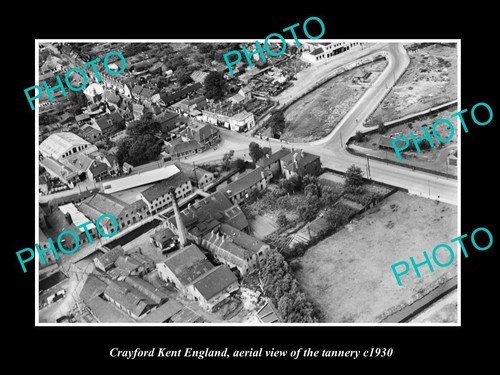 OLD 6 X 4 HISTORIC PHOTO OF CRAYFORD KENT ENGLAND VIEW OF THE TANNERY ...
