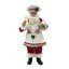 Cooking Santa with Gingerbread House Statue Cloth and Resin Christmas ...