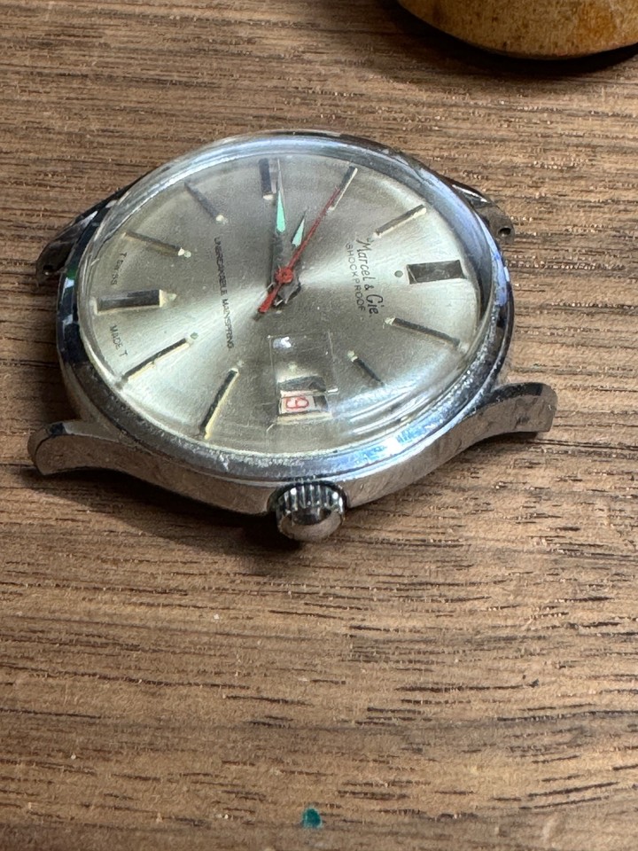 Vintage Marcel & Cie Date Swiss Automatic Wristwatch | eBay