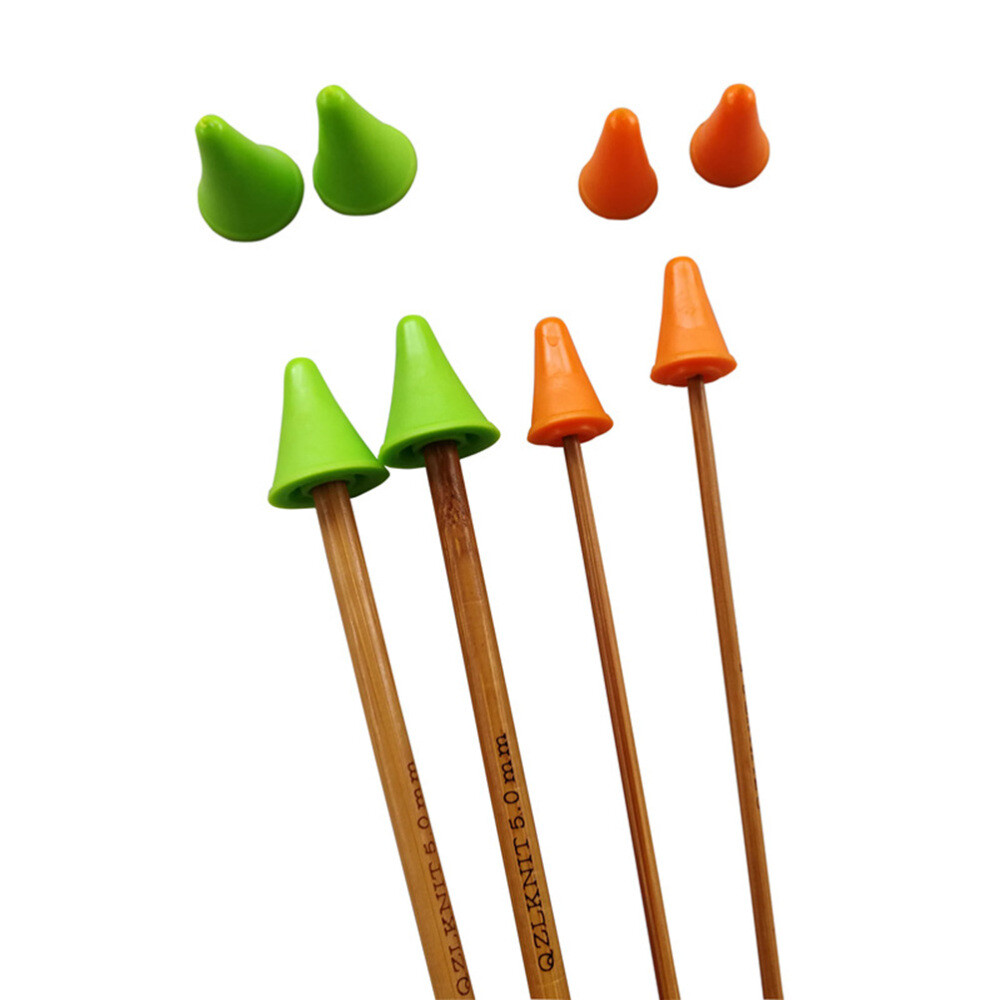 20 Pcs Crochet Hooks Tip Stopper Needles Non-slip Hedging | eBay