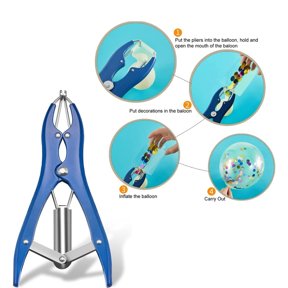 Balloon Expander Pliers Balloon Stuffing Tool Balloon Sequin Filling ...