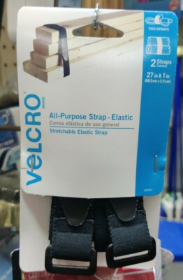 Velcro Brand All Purpose Elastic Strap 27in x 1in 68.5cm x 2.5cm 2pcs ...