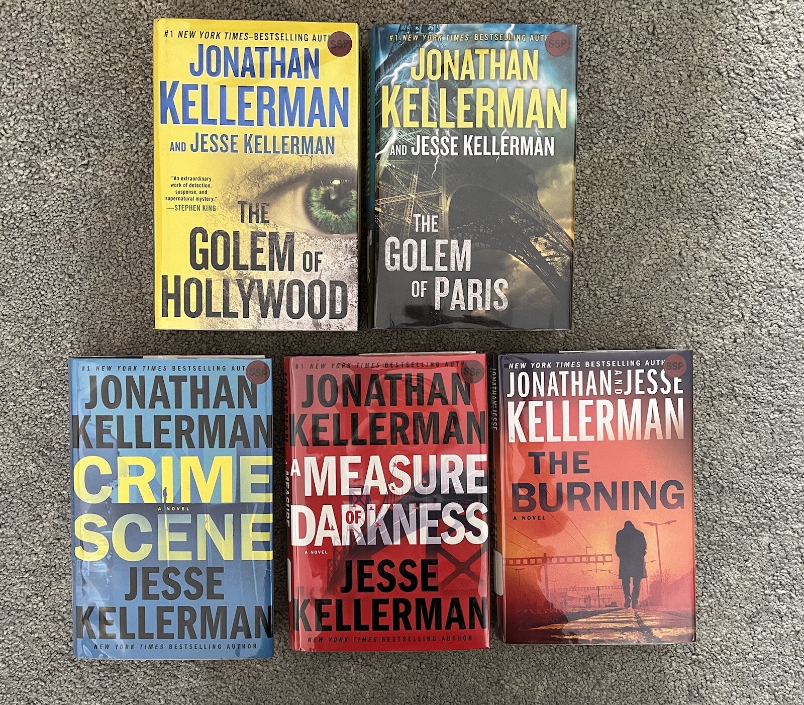 Lot of 5 Jonathan & Jesse Kellerman Golem & Clay Edison Series HC 3 are 1st Ed | eBay