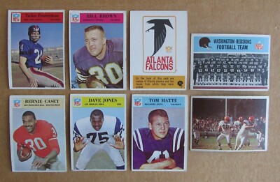 1966 PHILADELPHIA FOOTBALL CARD SINGLES COMPLETE YOUR SET PICK CHOOSE ...