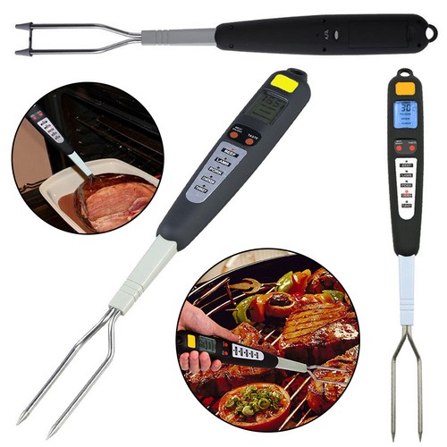 Digital Probe Temperature Food BBQ Thermometer Cooking Fork Turkey Meat ...