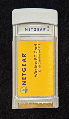 Netgear WG511 54Mbps Wireless PC Card (Card Only) PCMCIA | eBay